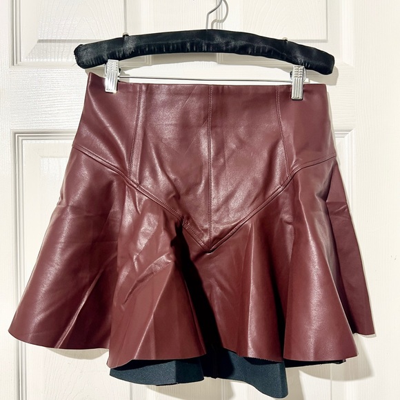 Micas | Skirts | Micas Basic Faux Leather Pleated Mini Skirt | Poshmark